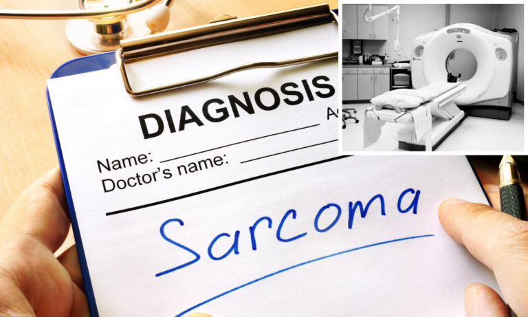 Why is a PET scan essential for detecting sarcoma?